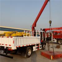 China 3.2 Ton Dongfeng 4x2 Right Hand Drive Mounted Crane Truck 3308mm Wheelbase for Municipal Construction for sale