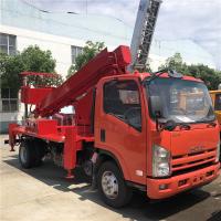 China ISUZU 4x2 36m Telescopic Boom Manlift Truck Diesel Engine Cherry Picker for sale