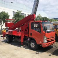 China ISUZU 4x2 36m Telescopic Boom Manlift Truck Diesel Engine Cherry Picker for sale