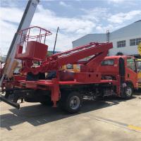 China ISUZU 4x2 36m Telescopic Boom Manlift Truck Diesel Engine Cherry Picker for sale