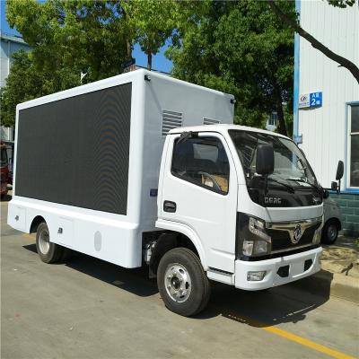 China Dongfeng 4x2 Euro 6 LED Advertising Truck 3 Sides P6 Screen 6.62sqm for sale