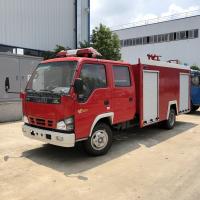 China ISUZU 600P 4x2 130HP Euro 6 Fire Truck 3000L Water Tanker New for sale
