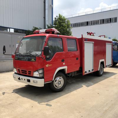 China ISUZU 600P 4x2 130HP Euro 6 Fire Truck 3000L Water Tanker New for sale
