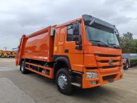 China Sinotruck Howo 4x2 Garbage Compactor Truck 12 Cbm Volume 18000 Kg GVW for sale