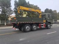 China Dongfeng 6x6 260hp 8 Ton XCMG Straight Arm Truck Mounted Crane Truck for Heavy Lifting for sale