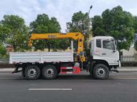China Dongfeng 6x6 260hp 8 Ton XCMG Straight Arm Truck Mounted Crane Truck for Heavy Lifting for sale