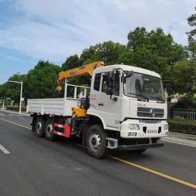 China Dongfeng 6x6 260hp 8 Ton XCMG Straight Arm Truck Mounted Crane Truck for Heavy Lifting for sale