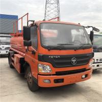 China Foton 4x2 5000L Fuel Tank Truck RHD LHD Carbon Steel Oil Tanker for sale