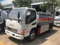 China 4x2 JAC 5000 Liters Fuel Tank Truck Mobile Refueling Truck Carbon Steel for sale