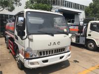 China 4x2 JAC 5000 Liters Fuel Tank Truck Mobile Refueling Truck Carbon Steel for sale