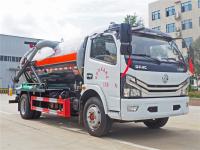 China 4x2 Dongfeng 8 cbm Sewage Suction Truck 10000L Water Tank 135hp Diesel for sale