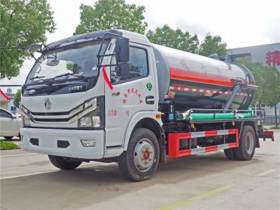 China 4x2 Dongfeng 8 cbm Sewage Suction Truck 10000L Water Tank 135hp Diesel for sale