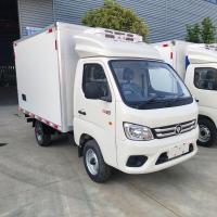 China FOTON 1-2 Ton Right Hand Drive Mini Freezer Box Truck 2700mm Refrigerated Van for sale