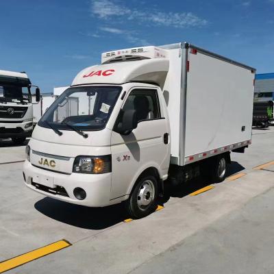 China JAC X5 Mini Refrigerated Truck 3500mm Box Gasoline Engine 120hp for Food Transport for sale