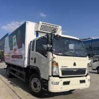 China 10 Ton HOWO Freezer Truck 6m Box LHD RHD Refrigerated Truck 160hp Euro 3 for sale