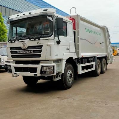China SHACMAN 15 Ton 6x4 Garbage Compactor Truck 22 CBM Hydraulic Lifter for sale