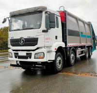 China SHACMAN 8x4 30m3 Garbage Compactor Truck 12 Wheeler Refuse Compactor 350hp for sale