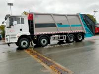 China SHACMAN 8x4 30m3 Garbage Compactor Truck 12 Wheeler Refuse Compactor 350hp for sale