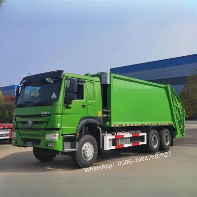 China 6x4 Right Hand Drive HOWO 20-22cbm Garbage Compactor Truck 340hp Euro 2 for sale