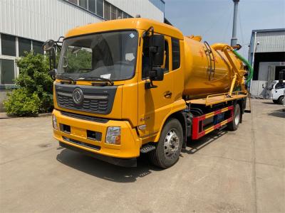 China 4x2 Dongfeng 10 cbm Sewage Suction Truck 190HP Diesel Vacuum Tanker for sale