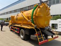 China 4x2 Dongfeng 10 cbm Sewage Suction Truck 190HP Diesel Vacuum Tanker for sale