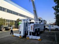 China 20 Ton 360 Degree Continuous Rotation Rotator Wrecker Tow Truck with Dual 10 Ton Winches for sale
