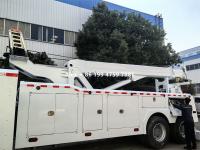 China 20 Ton 360 Degree Continuous Rotation Rotator Wrecker Tow Truck with Dual 10 Ton Winches for sale