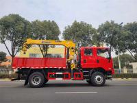 China Dongfeng 4x4 Double Cabin Truck Mounted Crane with XCMG 5 Ton Straight Arm for Military Use for sale