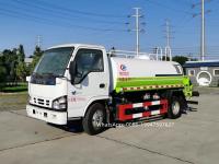China ISUZU NPR 4000L Water Tanker Truck 4x2 New Japan Water Sprinkler 98hp for sale