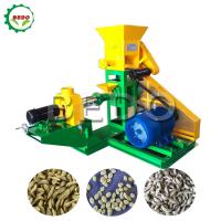 China Big Capacity Single Screw Floating Fish Feed Extruder Machine for sale