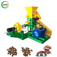 China Big Capacity Single Screw Floating Fish Feed Extruder Machine for sale