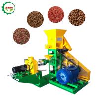 China Big Capacity Single Screw Floating Fish Feed Extruder Machine for sale