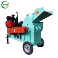 China Portable Wood Crusher Machine Sawdust Crushing With Diesel Engine for sale