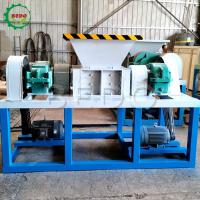 China Double Shaft Industrial Large Paper Waste Plastic Car Tire Carton Box Shredder for sale