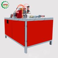 China Automatic Wood Building Block Cutter Foot Pier Machine Sawdust Wood Block Cutter for sale