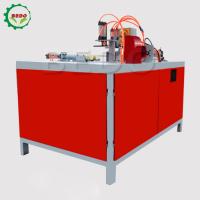 China Automatic Wood Building Block Cutter Foot Pier Machine Sawdust Wood Block Cutter for sale