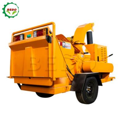 China Mobile Wood Chipper Machine Hydraulic Tree Branch Wood Chipper for sale