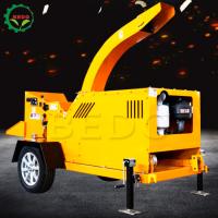 China Mobile Wood Chipper Machine Hydraulic Tree Branch Wood Chipper for sale