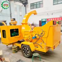 China Large Branch Shredder Orchard Trunk Wood Grinder Mobile Diesel Electric for sale