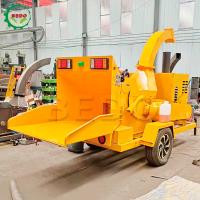 China Large Branch Shredder Orchard Trunk Wood Grinder Mobile Diesel Electric for sale