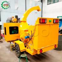 China Large Branch Shredder Orchard Trunk Wood Grinder Mobile Diesel Electric for sale
