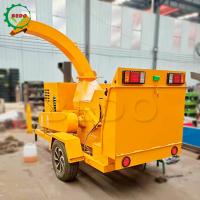 China Self Feeding  Wood Chipper Machine 40Hp Diesel Engine Hydraulic For Tree Branch for sale