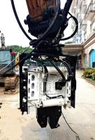 China Side Grip Pile Driver – Low Headroom Operation Capability & Compact Structure Confined Spaces for 25‑32T Excavators for sale