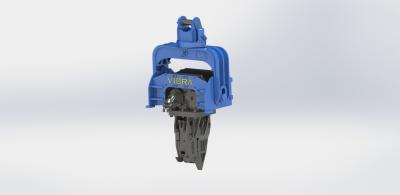 China Full 360 Degree Continuous Rotation & High Frequency Vibration Output Hydraulic Pile Driver for 12-17T Excavator for sale