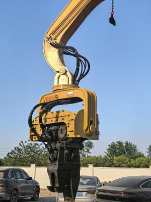 China 360 Degree Pile Driver – Full Top Tool Change System & Precise Positioning Servo Control for 30‑33T Excavators for sale