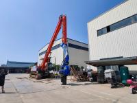 China High Frequency Vibration Pile Driver – Dual Pump Flow Merging System & Compact Design for Solar Farms for sale