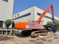 China High Frequency Vibration Pile Driver – Dual Pump Flow Merging System & Compact Design for Solar Farms for sale