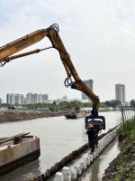 China 12 M Max Pile Length Photovoltaic Pile Driver For Heavy Duty 33-40Ton Excavator for sale