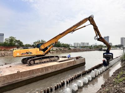 China 12 M Max Pile Length Photovoltaic Pile Driver For Heavy Duty 33-40Ton Excavator for sale