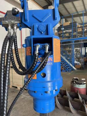 China Hydraulic Earth Drilling Auger 20000N For 10 - 15 Tons Excavator for sale